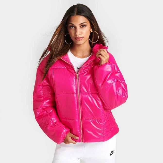 NIKE Women's Nike Sportswear Therma-FIT Classic Shine Puffer Jacket - Coats - Free Shipping ...