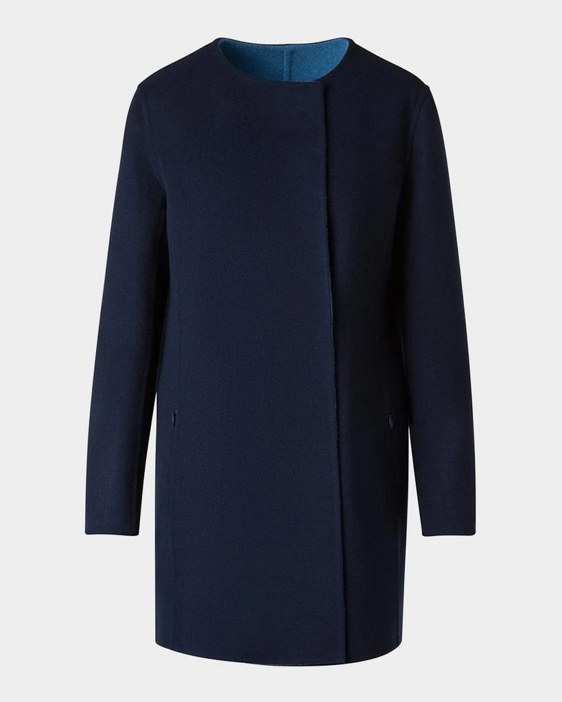 Akris Reversible Double-Breasted Wool Coat - Coats - Free Shipping ...