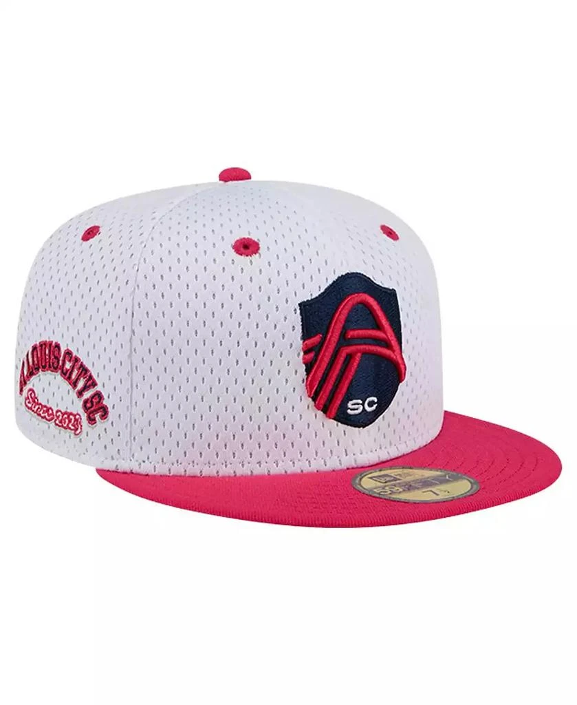 New Era Men's Gray St. Louis City SC Throwback Mesh 59FIFTY Fitted Hat ...