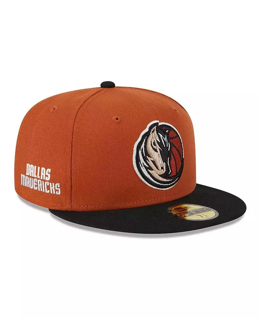 New Era Men's Rust, Black Dallas Mavericks Two-Tone 59FIFTY Fitted Hat ...