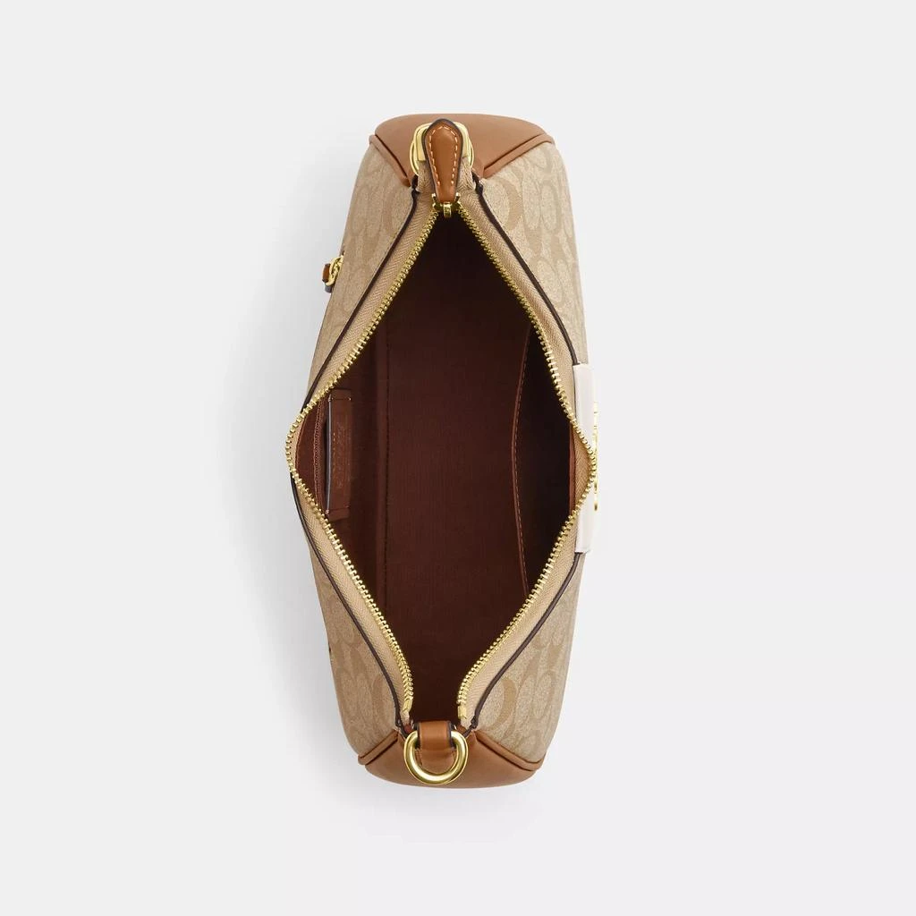 Coach Outlet Coach Outlet Teri Hobo In Signature Canvas With Stripe ...