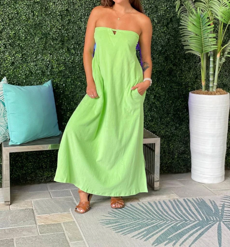 Phie Collective Phie Collective - Terry Cloth Long Halter Dress ...