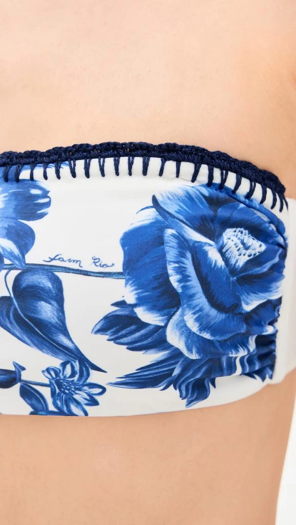 Farm Rio Blue Floral Cascade Bikini Top - Swimwear - Free Shipping ...