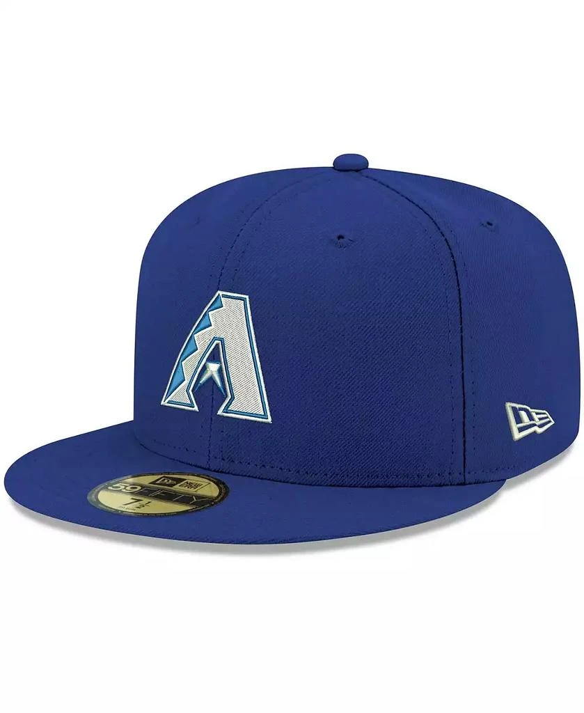 New Era Men's Royal Arizona Diamondbacks Logo White 59FIFTY Fitted Hat ...