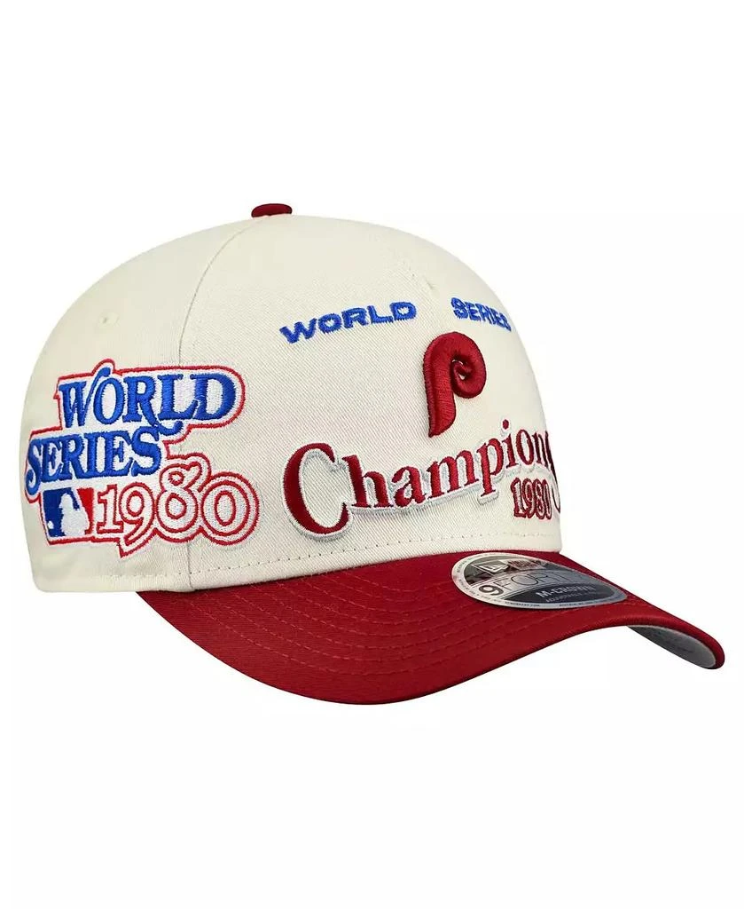 New Era Men's Cream/Red Philadelphia Phillies World Series 9FORTY M ...