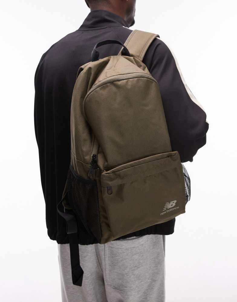New Balance logo backpack in khaki – On Sale Now with Up to 16% Off ...