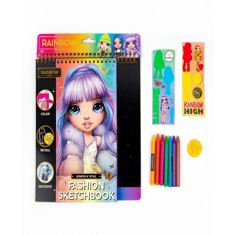 Rainbow High Scratch and Style Fashion Sketchbook Playset - BABY & KIDS ...
