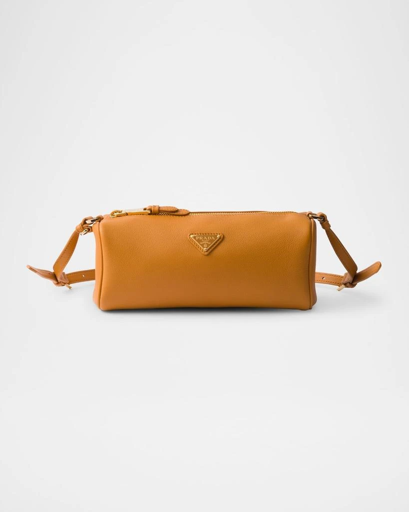 Prada Rounded Calfskin Leather Pouch Bag - Shoulder Bags - Free ...