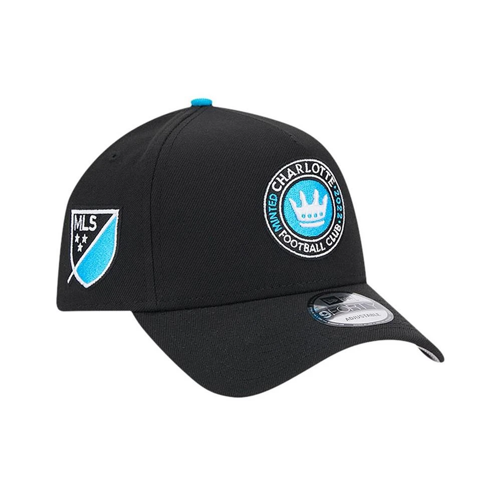 New Era Men's Black Charlotte FC 2024 Kick Off Collection 9FORTY A ...