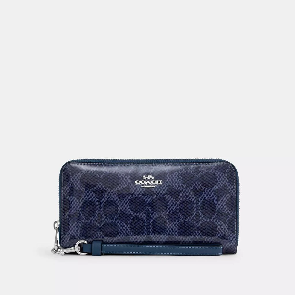 Long Zip Around Wallet In Signature Canvas – On Sale Now with Up to 70% ...