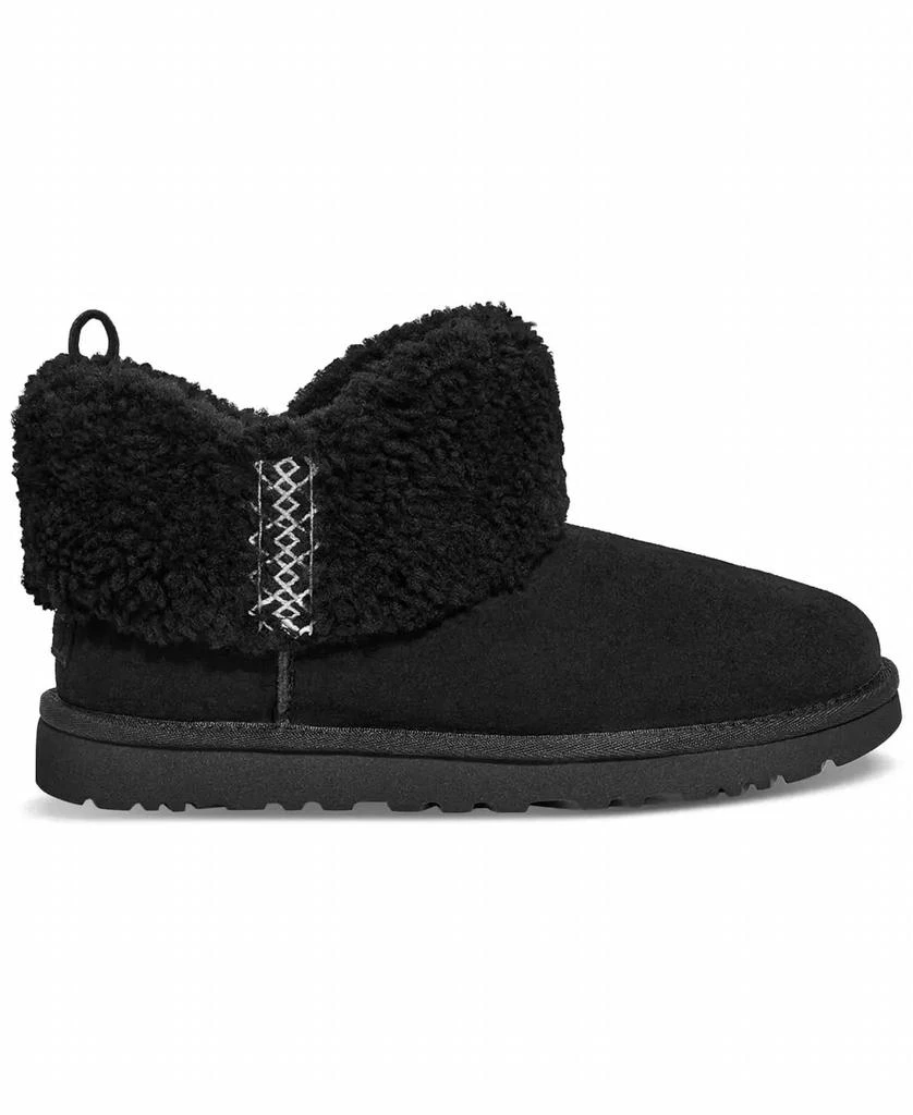 UGG Women's Ultra Mini Ugg Braid Boot In Black - Snow Boots - Free ...