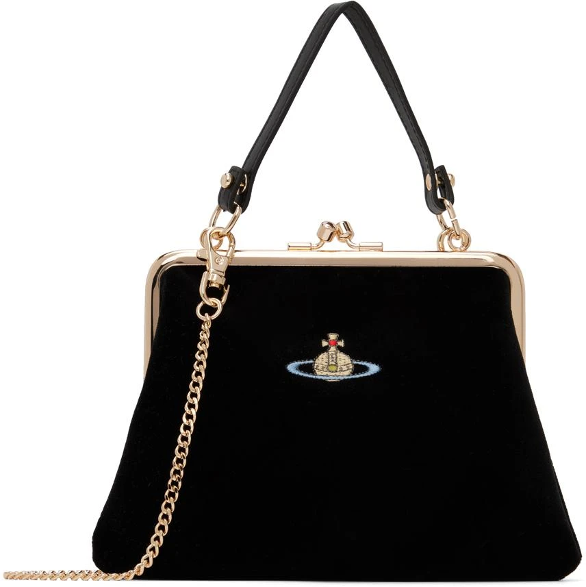 Vivienne Westwood Black Granny Frame Bag - Travel Bags - BeyondStyle
