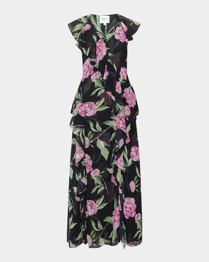 MISA Lilith Ruffled Maxi Dress - Dresses & Skirts - Free Shipping ...