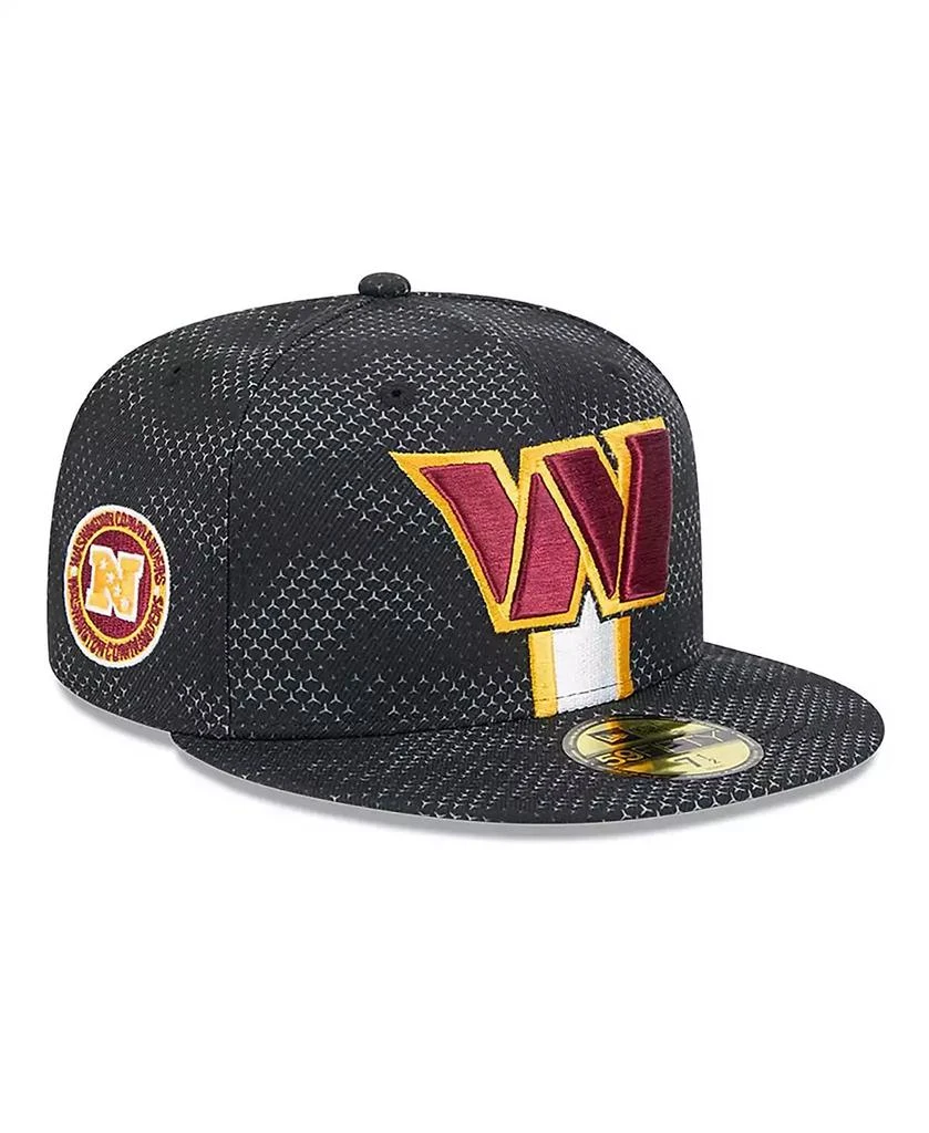 New Era Men's Black Washington Commanders 2024 Sideline 59FIFTY Fitted ...