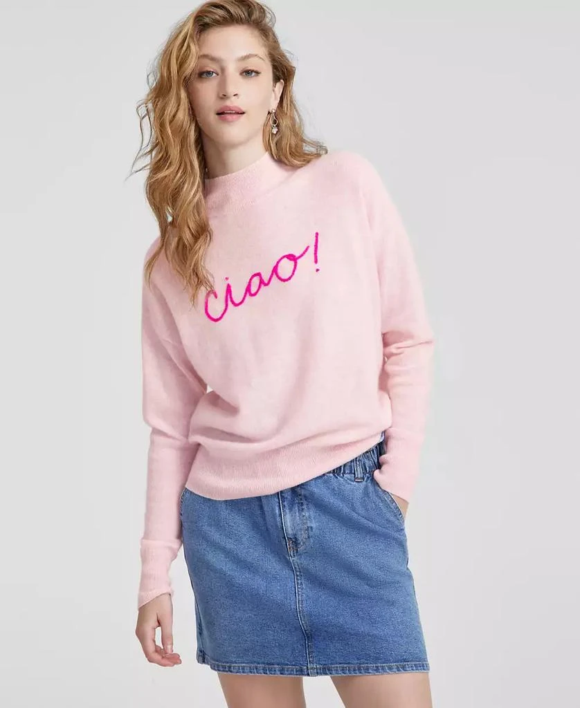 Women's Cashmere Ciao Mock Neck Sweater, Created for Macy's – On Sale ...