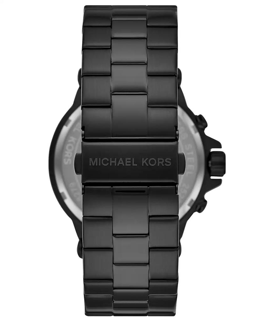Michael Kors Men s Dylan Chronograph Black Ion Plating Stainless Steel Bracelet Watch 48mm Accessories Free Shipping BeyondStyle