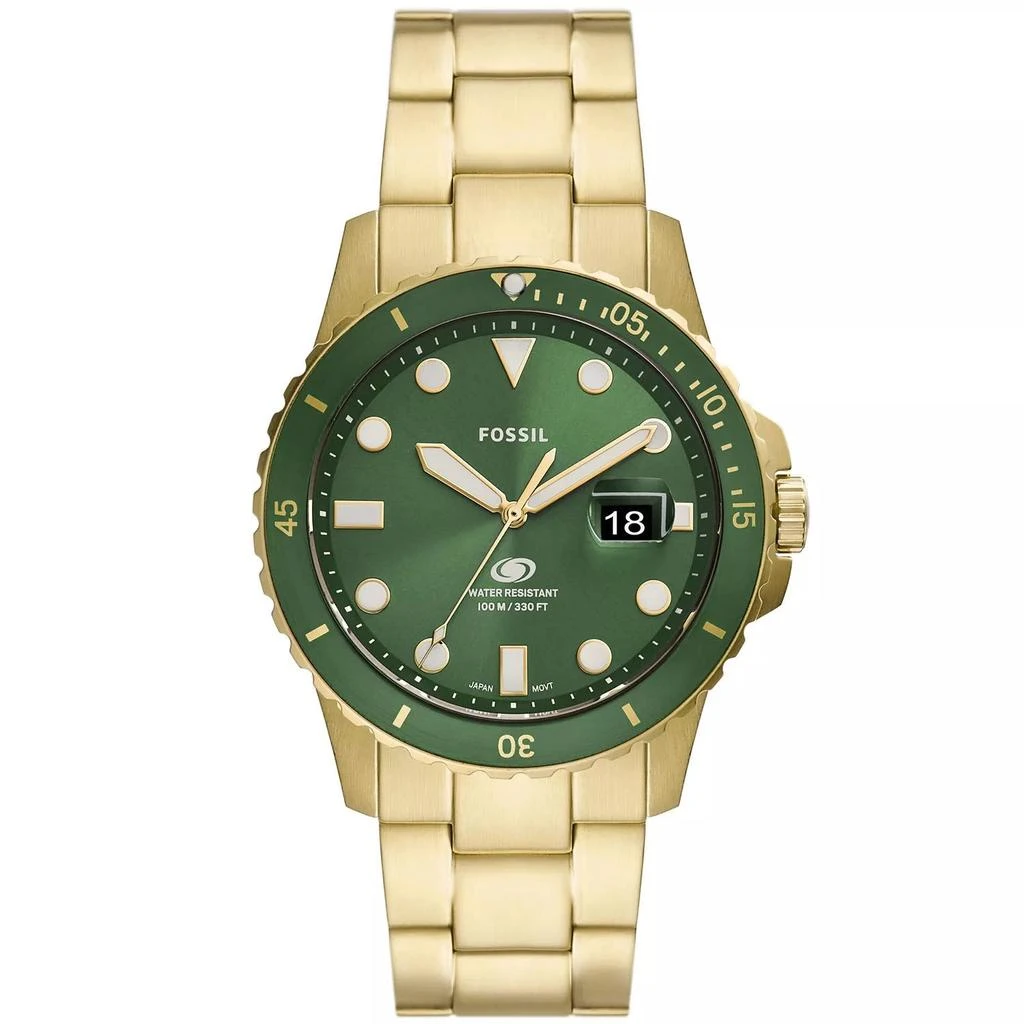 Fossil Fossil Men's Blue Dive Green Dial Watch - Accessories - Free ...