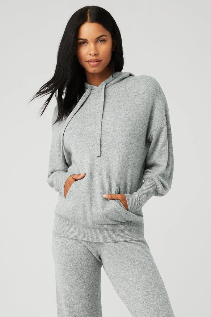 Alo Cashmere Jet Set Hoodie - Dove Grey Heather - Joggers - Free ...