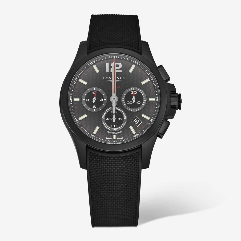 Longines Conquest VHP Chronograph Stainless Steel Quartz Men's Watch ...