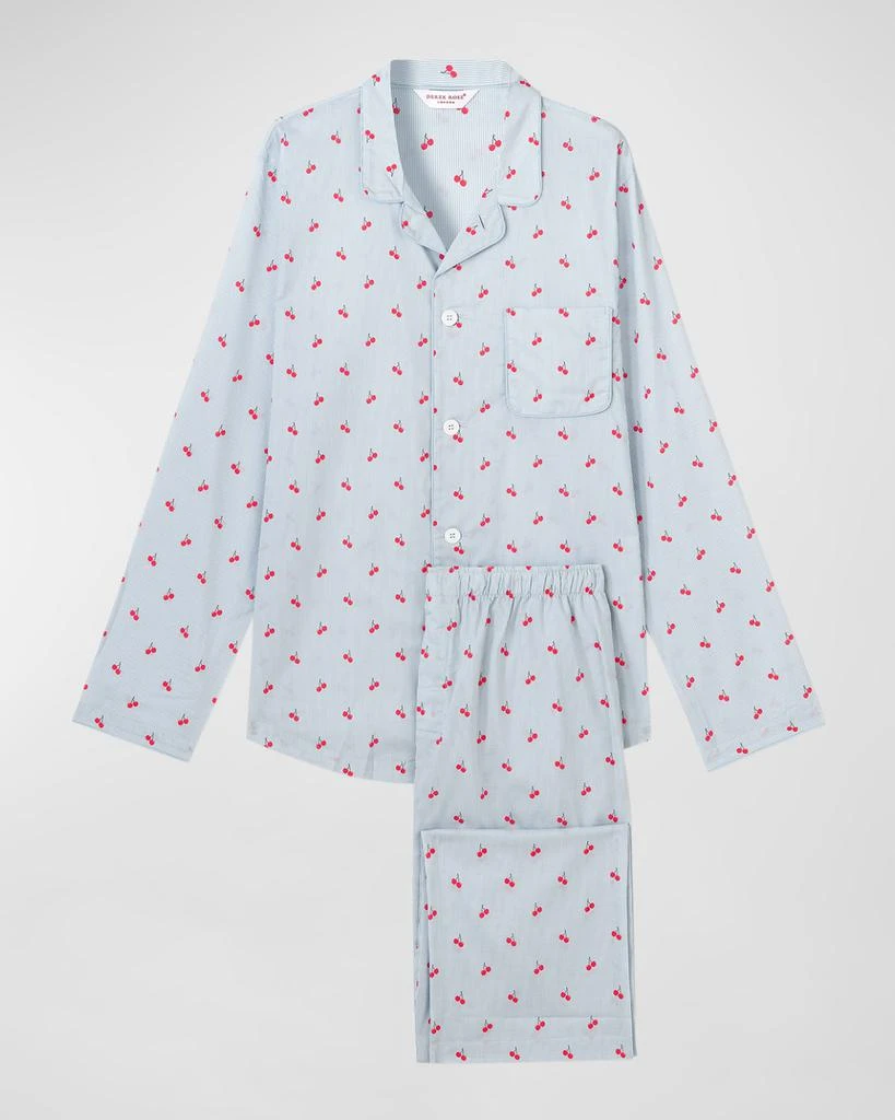 Derek Rose Men's Nelson 84 Long Cotton Pajama Set - Sleep & Underwear ...
