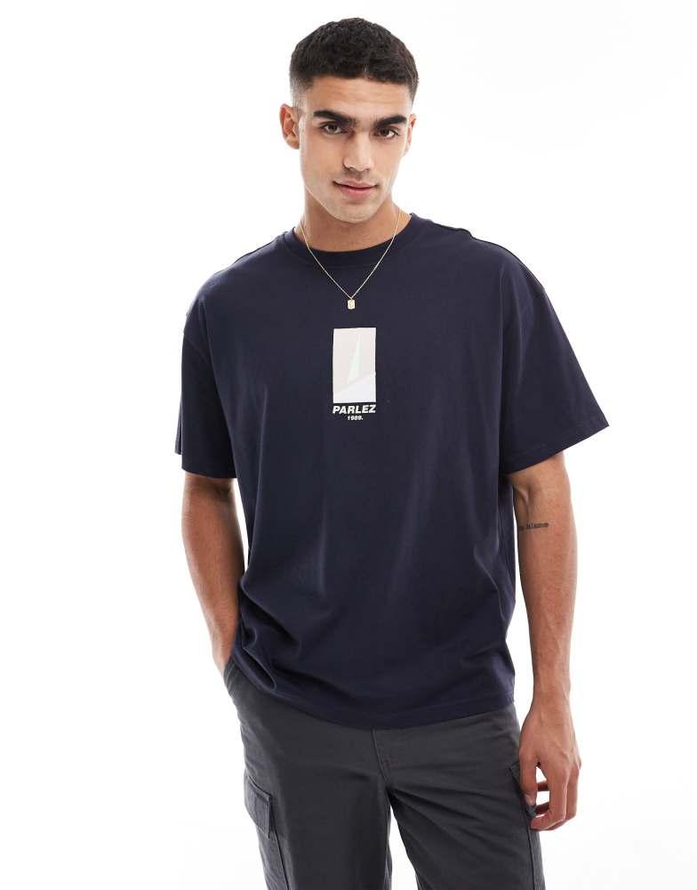 Parlez Parlez peak oversized t shirt in navy T Shirts BeyondStyle