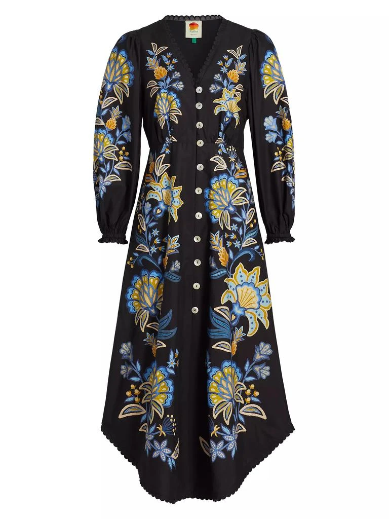 Farm Rio Stitched Garden Floral Maxi Dress - Dresses & Skirts - Free ...