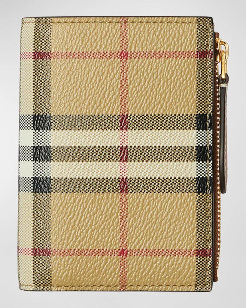 Burberry Small Check Bifold Wallet - Wallets - Free Shipping - BeyondStyle