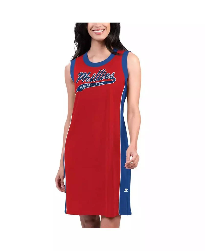 Starter Women's Red Philadelphia Phillies Slam Dunk Tank Sneaker Dress ...