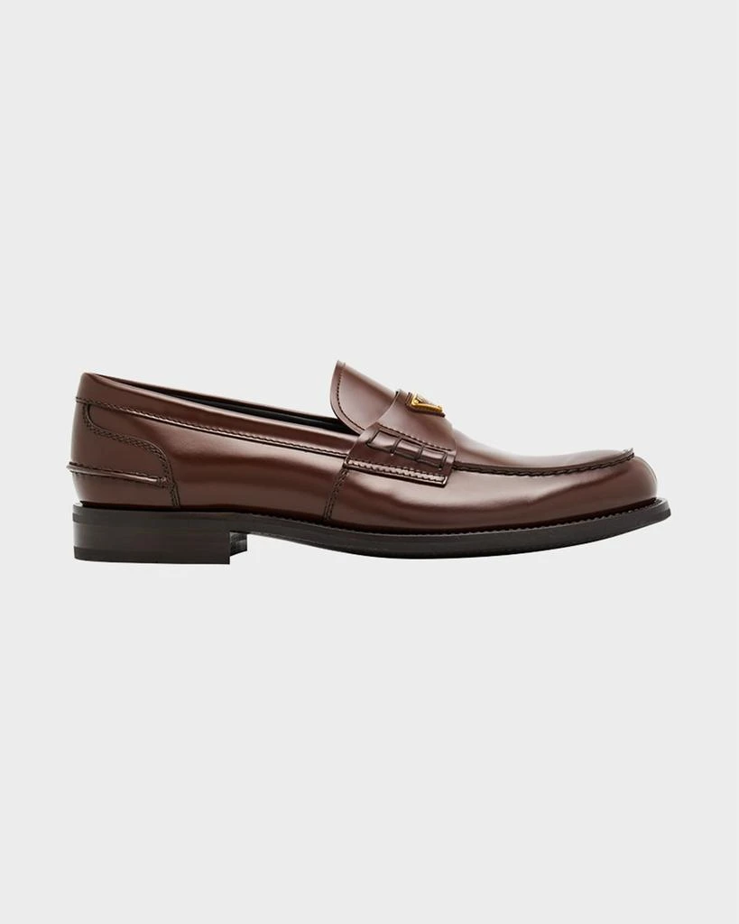 Shop Men's Brushed Leather Split-Toe Loafers on Sale at BeyondStyle ...