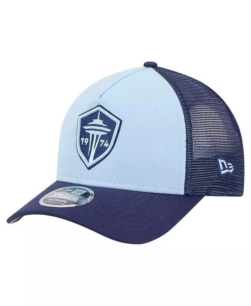 New Era Men's Light Blue Seattle Sounders FC Color Pack 9FORTY A-Frame ...