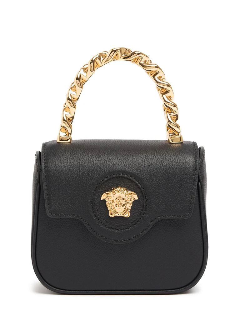 Versace Medusa Grained Leather Top Handle Bag - Tote Bags - BeyondStyle
