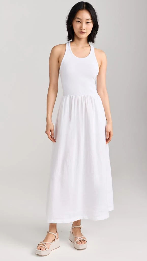 Linen Racerback Mix Media Midi Dress – On Sale Now with Up to 31% Off ...