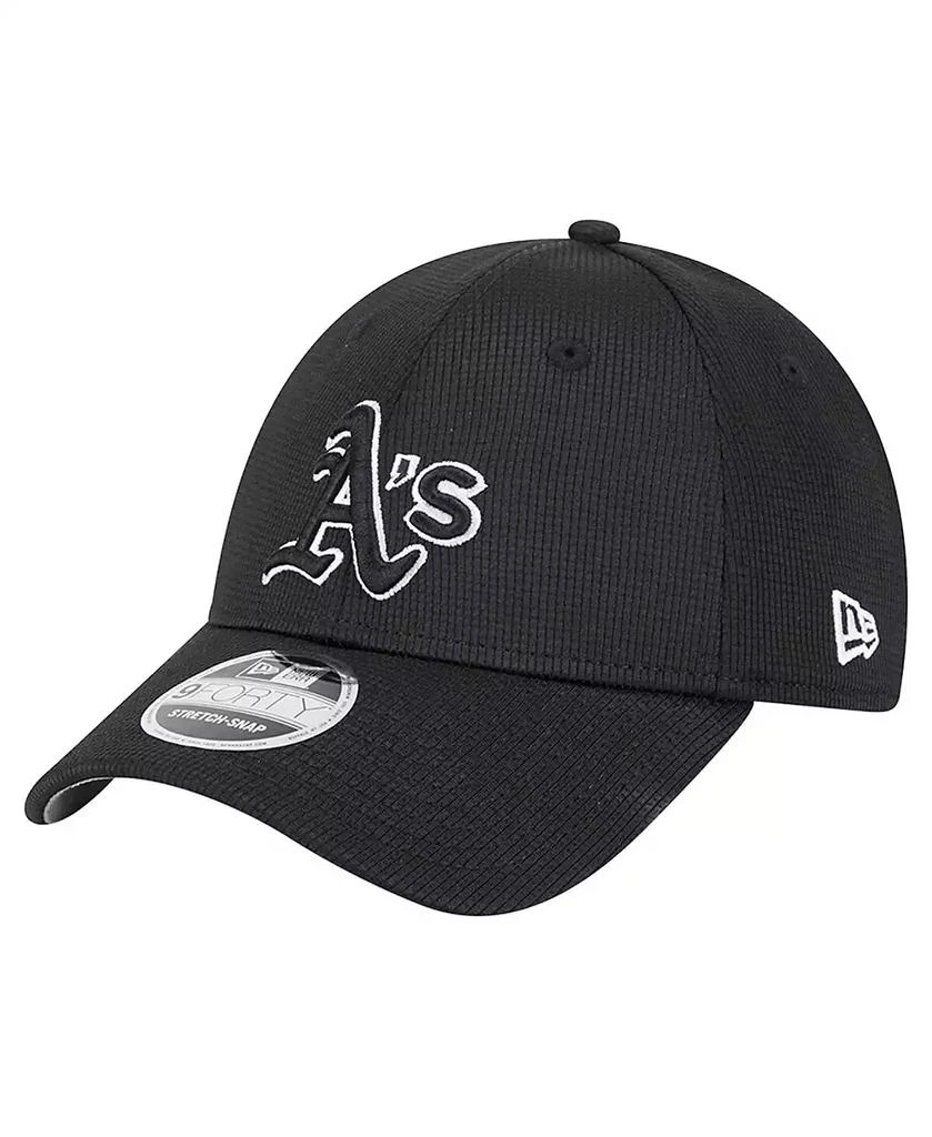 New Era Men's Black Athletics Pivot 9FORTY Adjustable Hat - Hats ...
