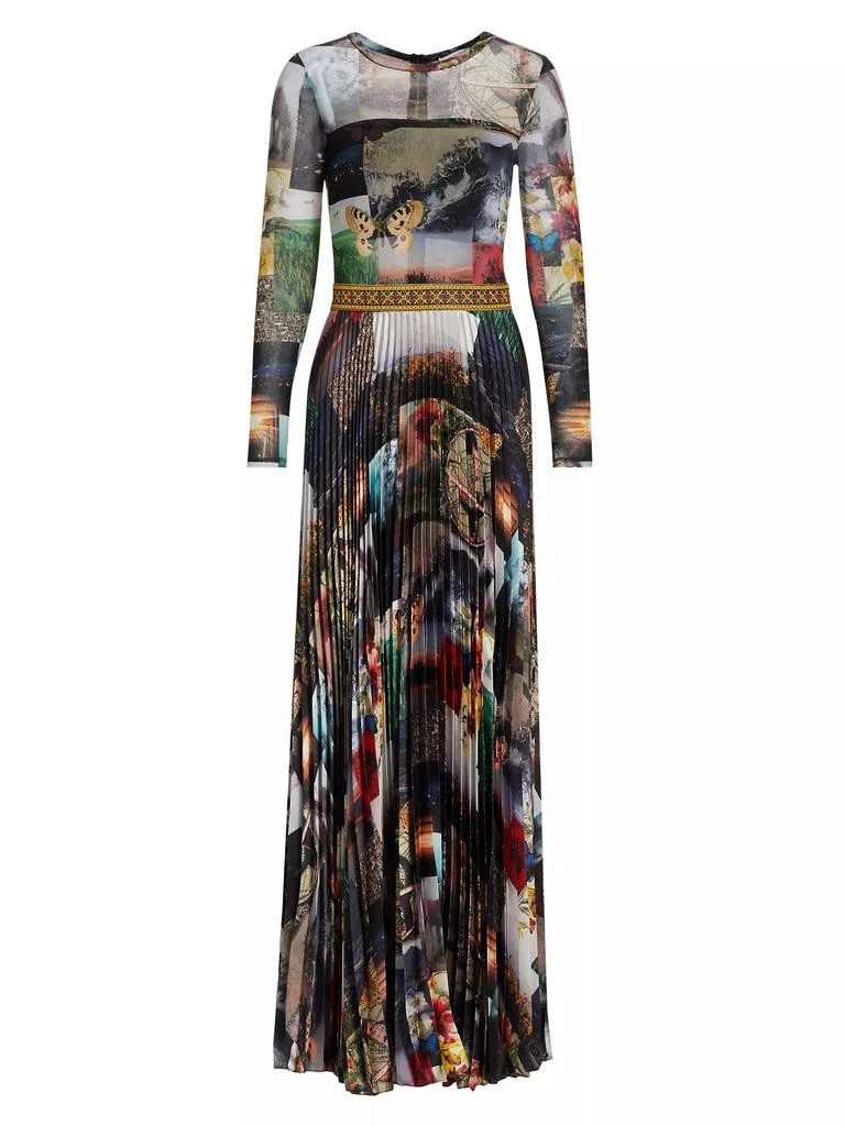 Alice + Olivia Ivey Sunburst Pleated Maxi Dress - Dresses & Skirts ...