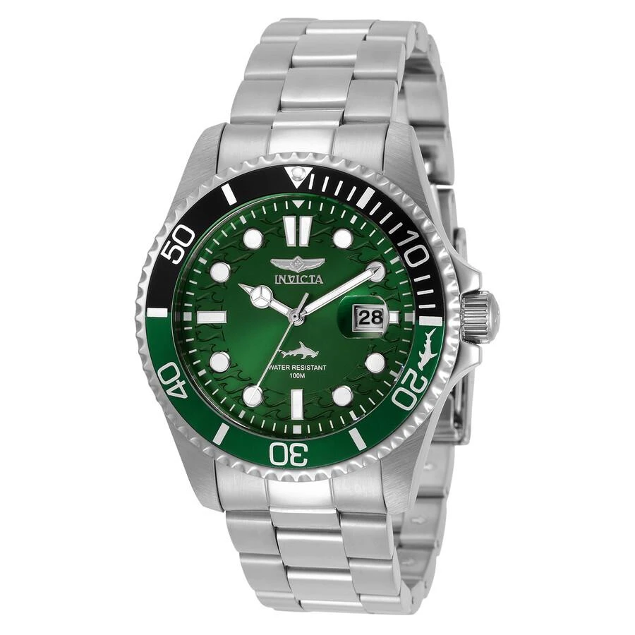 Invicta Pro Diver Quartz Green Dial Sprite Bezel Men's Watch 30808 ...