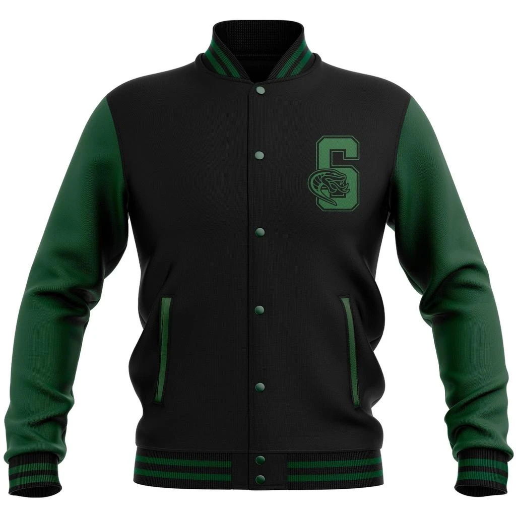Harry Potter Slytherin Varsity Jacket - Black/Green - BeyondStyle