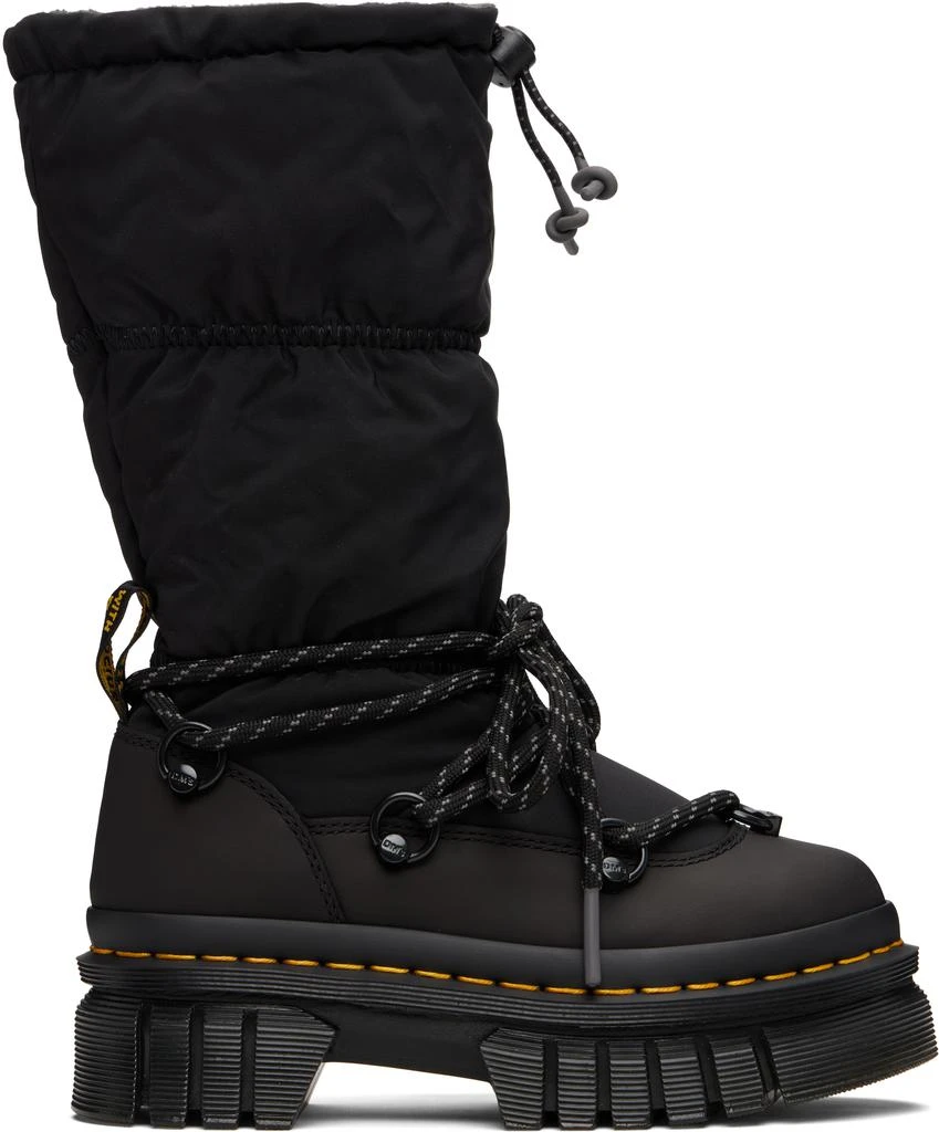 Shop Black Audrick Padded Hi Platform Boots on Sale at BeyondStyle ...