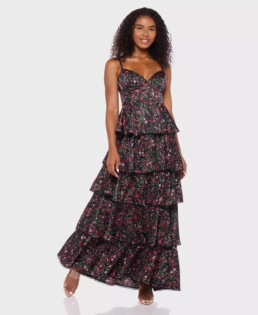 B Darlin Juniors' Sleeveless Satin Maxi Dress - Dresses & Skirts - Free Shipping - BeyondStyle