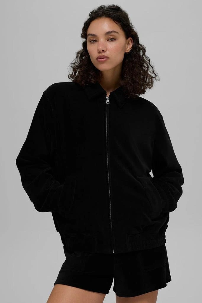 Alo Micro Corduroy On Duty Jacket - Black - Jackets - Free Shipping ...