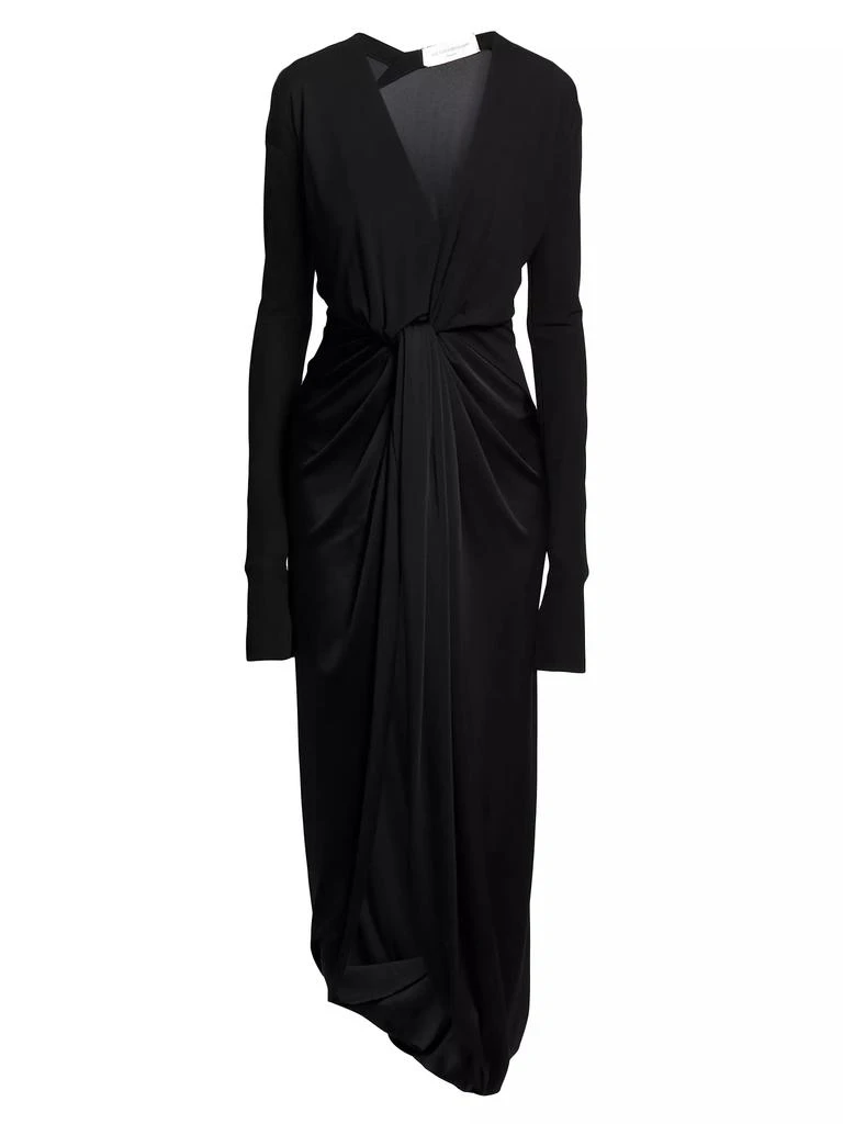 Victoria Beckham Knot-Detailed Jersey Maxi Dress - Dresses & Skirts ...