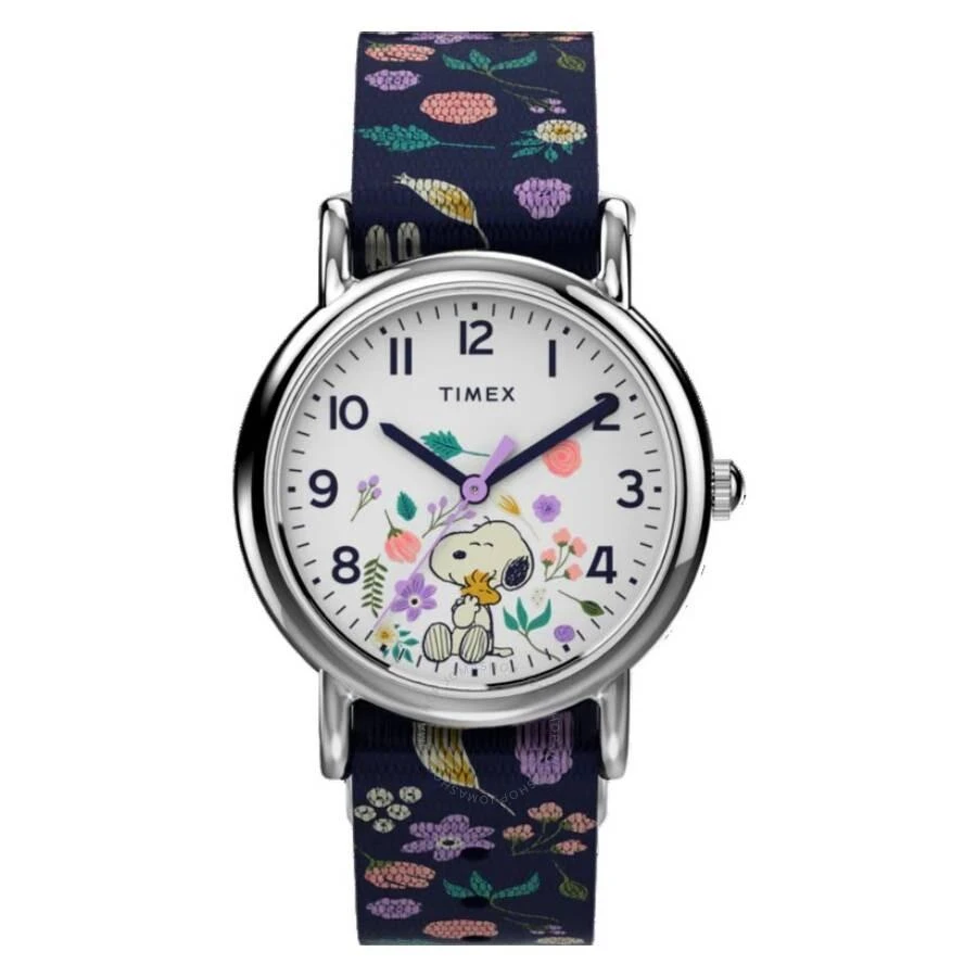 Timex Weekender x Peanuts Quartz White Dial Ladies Watch TW2V45900JT ...