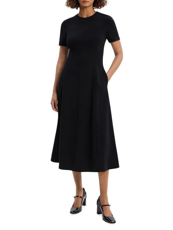 Theory Flared Midi Dress - Dresses & Skirts - Free Shipping - BeyondStyle