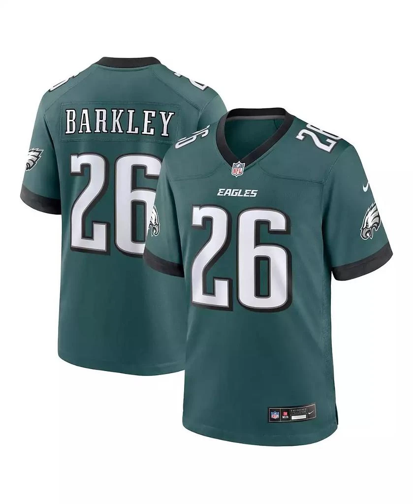Nike Men's Saquon Barkley Midnight Green Philadelphia Eagles Game Player Jersey - Free Shipping ...