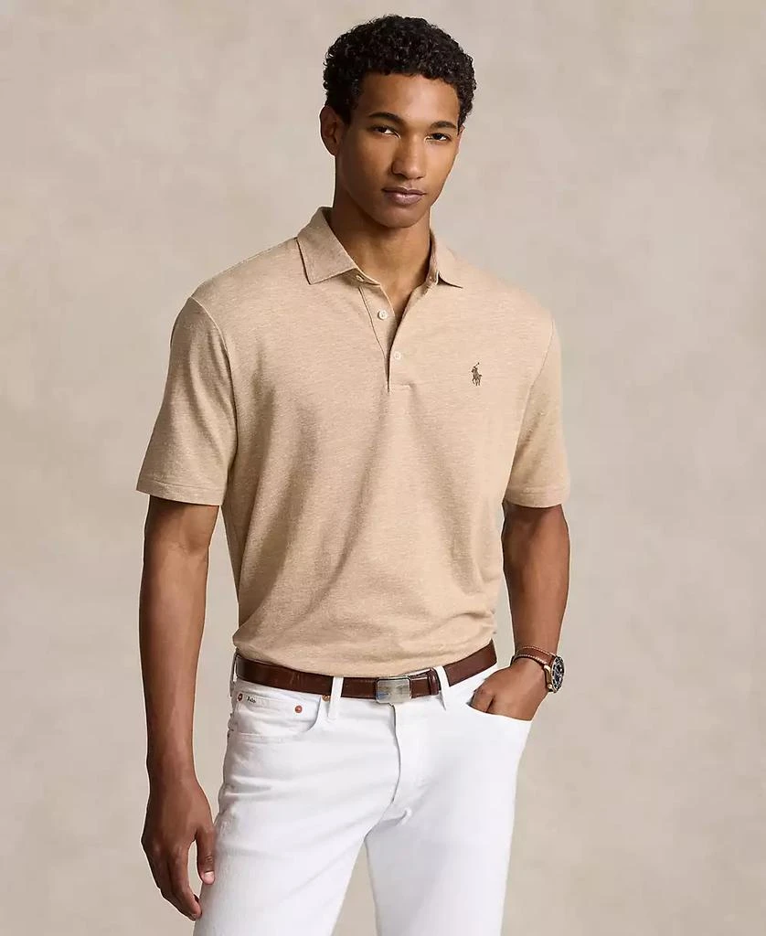 Ralph Lauren Men's Classic-Fit Cotton-Linen Mesh Polo Shirt - Polo Shirts - BeyondStyle