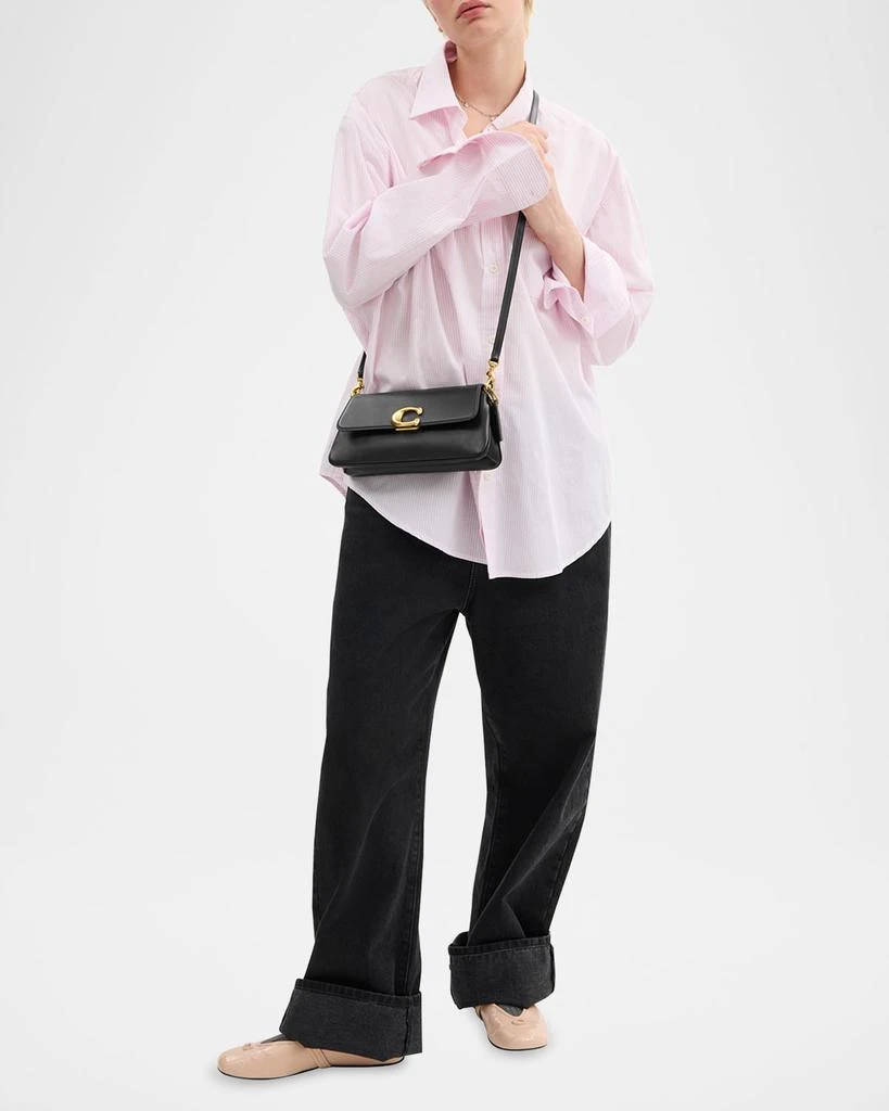 Shop Jet Refined Calf Leather Shoulder Bag on Sale at BeyondStyle – Get ...