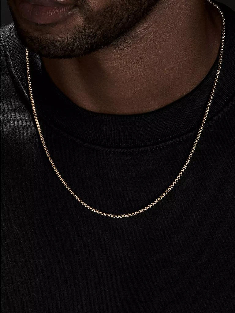 David Yurman Box Chain Necklace in 18K Yellow Gold - JEWELRY - Free ...