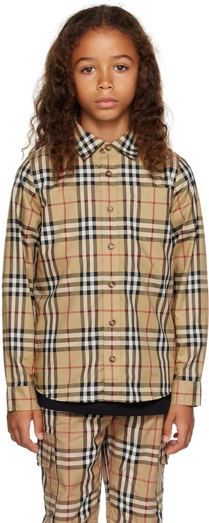 Burberry Kids Beige Vintage Check Shirt - BeyondStyle
