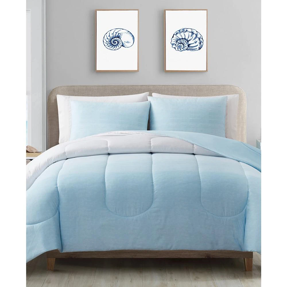 Keeco Coastal Ombre 3-Pc. Comforter Set, Created for Macy's - Free ...
