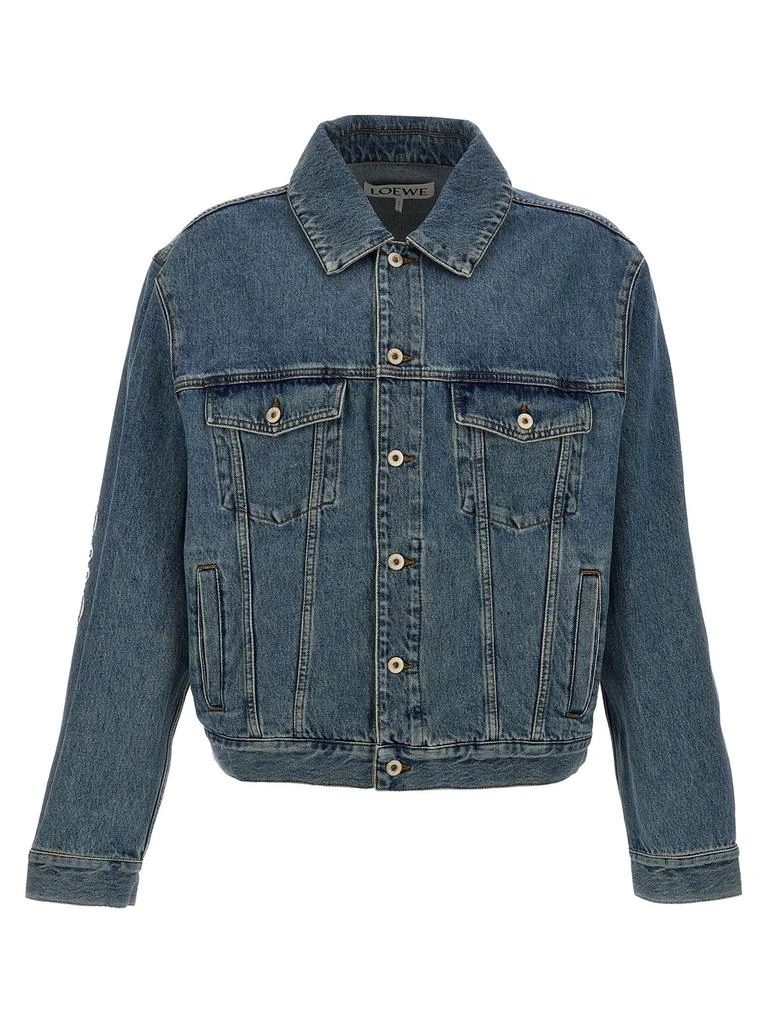 Loewe Loewe Logo Embroidered Denim Jacket - Jackets - Free Shipping ...