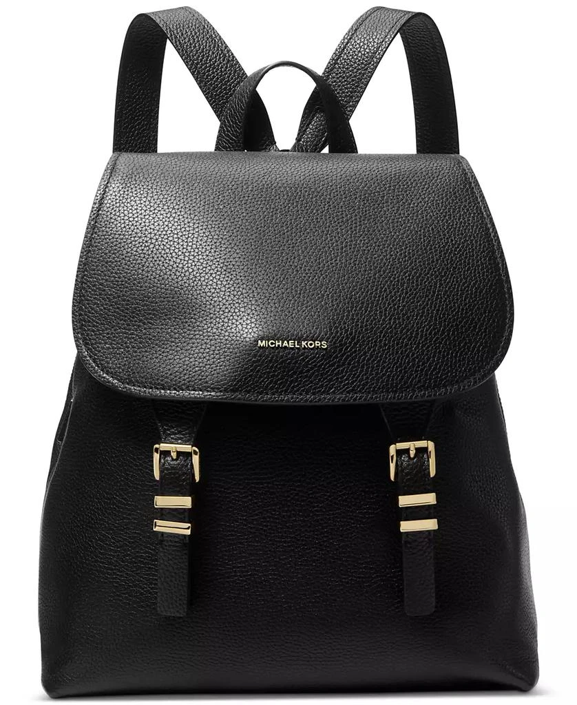 Michael Kors Quinn Medium Leather Flap Backpack - Backpacks - Free ...